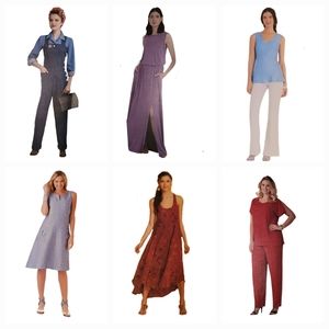 Dresses | Sewing Patterns Bundle 6 Unused Entire Wardrobe Plus Sizes ...